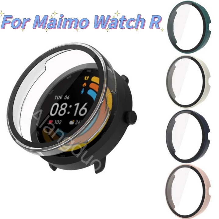 สําหรับ Maimo Watch R Flow Case PC + กระจกนิรภัยกันรอยหน้าจอ แบบเต็มรูป ...