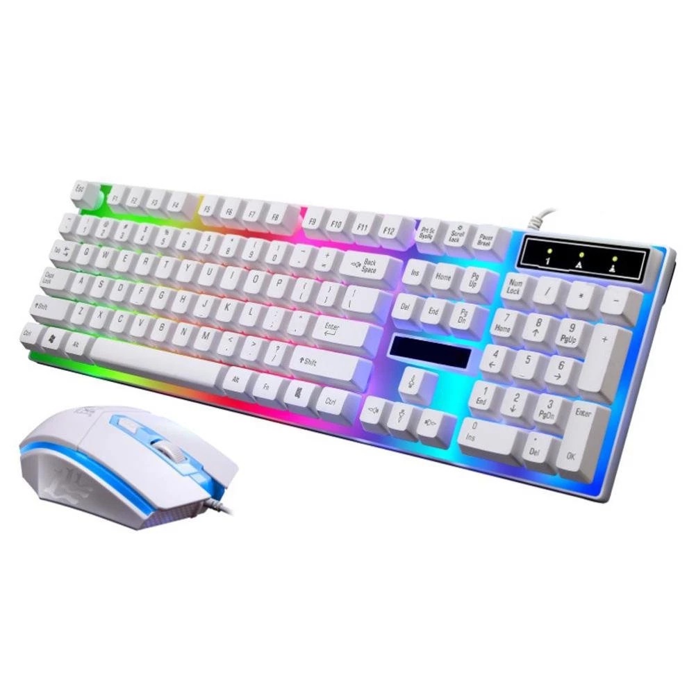 Keyboard and Mouse Set แป้นพิมพ์สำหรับเล่นเกม Office/Gaming Mechanical ...