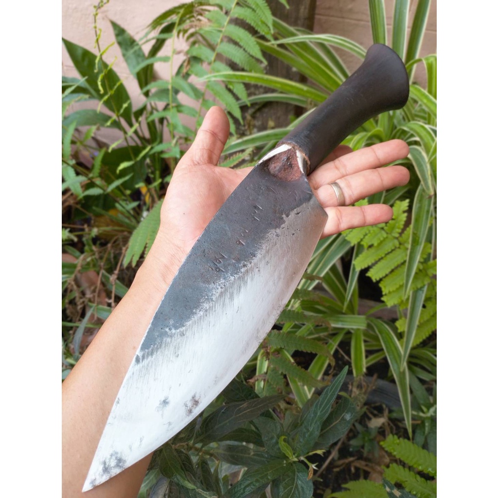 มีดปาดตาล มีดเหน็บ อีเหน็บ (E-Nep) มีดแล่ มีดเดินป่า มีดแคมป์ ใบ 8.1” Sup9 ตีร้อนชุบแข็ง ผิวไฟ ...