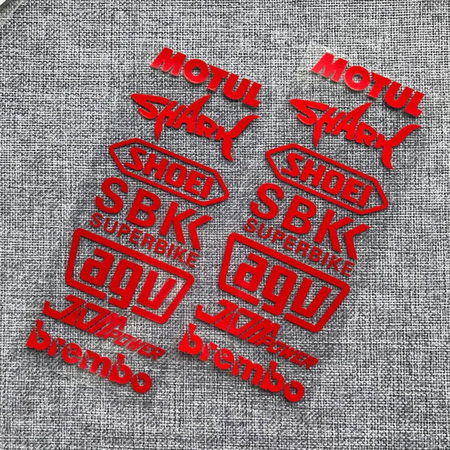 Rainbow Motorcycle Side Strip Bike Helmet Sticker Car Styling Vinyl ...