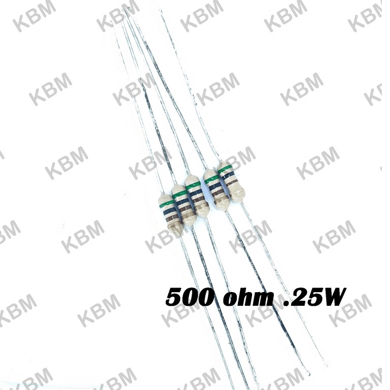 Resistor ตัวต้านทาน 500ohm 0.25W 0.5W 1W 2W 5W | Shopee Thailand