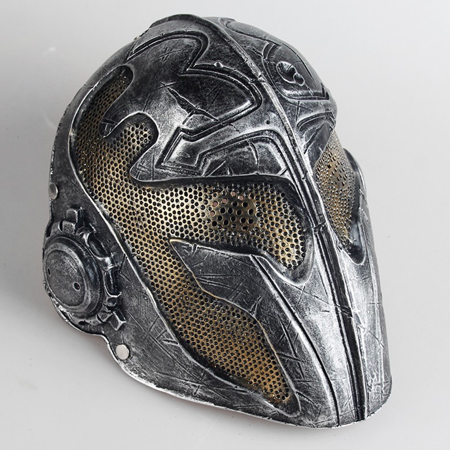 หน้ากาก Mask Templar Knight Mesh อัศวินเทมพลาร์ สีเหลือง วัสดุ ...