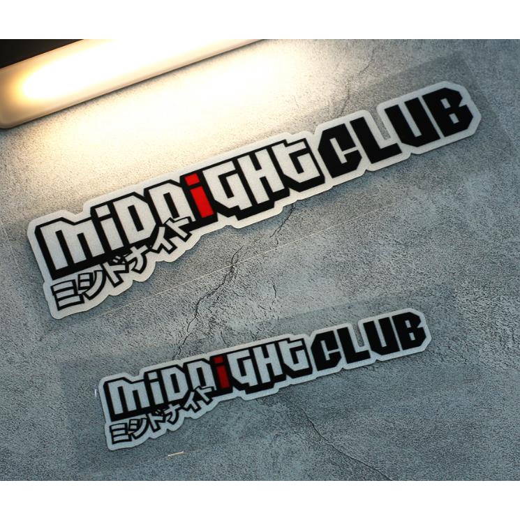 Reflective Midnight Club JDM Japan Stickers OSAKA Drift Japanese Car ...