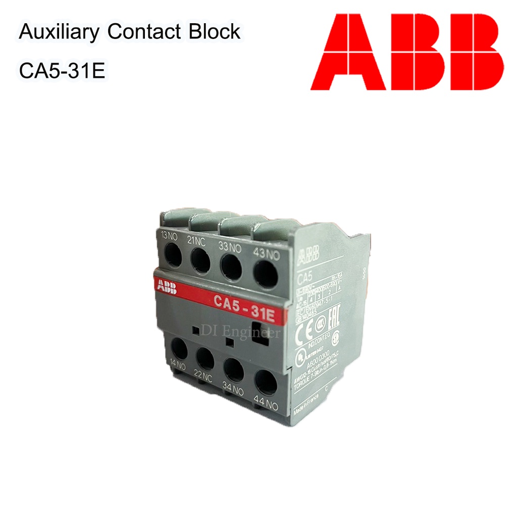 Auxiliary Contact Block แม็กเนติกส์ CA5-31M , CA5-31E ยี่ห้อABB | Shopee Thailand
