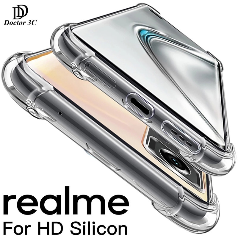 เคสใสกันกระแทกสำหรับ Realme real me 12 12+ 12X 11 11X 10 9 8 7 6 5 3 Pro Plus 10T 9i 8i 7i 6i 5i ...