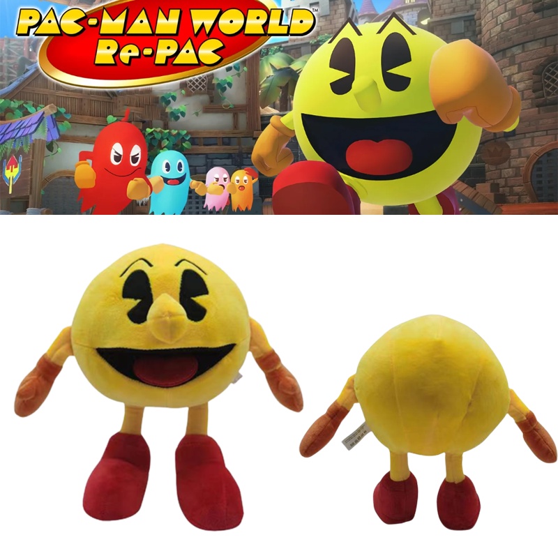 New 25cm Pac-man Boxer Plush Toy Yellow Standing Soft Stuffed Doll Kid ...