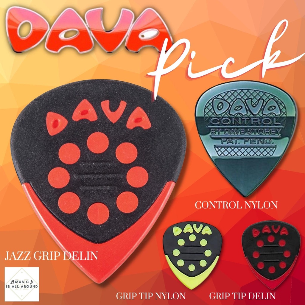 ปิ๊กกีต้าร์ ดาวา (Dava) ปิ๊กกีตาร์ Pick DAVA 4 รุ่น ยอดนิยม (Made in ...