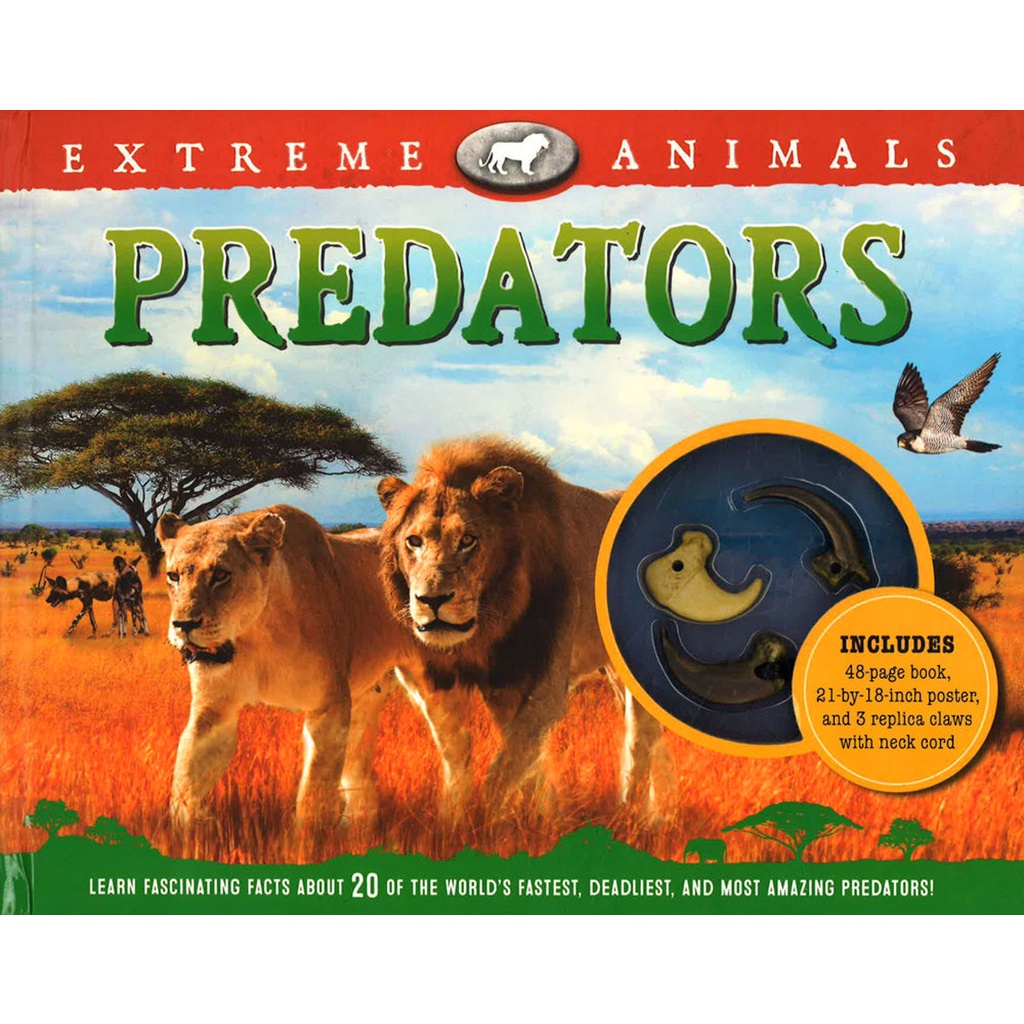 Extreme Animals: Predators หนังสือเด็ก สัตว์ผู้ล่า ชิ้นกรงเล็บจำลอง ...