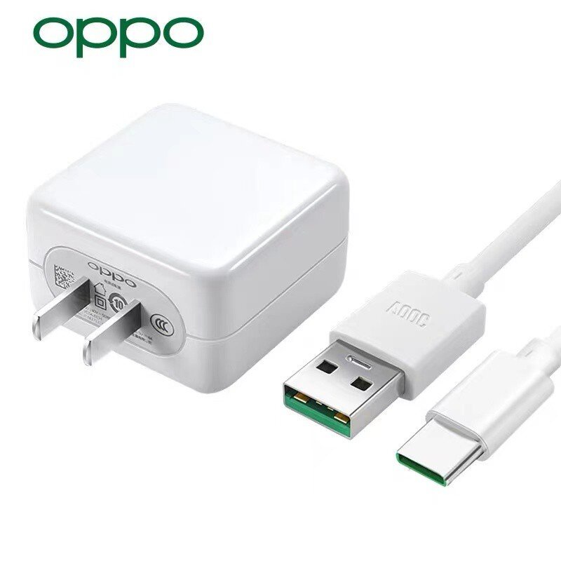 ชุชุดชาร์จออปโป้ OPPO TYPE-C VOOC หัวชาร์จ สายชาร์จ ของแท้ ชาร์จเร็ว fast chager Reno Series A95 ...
