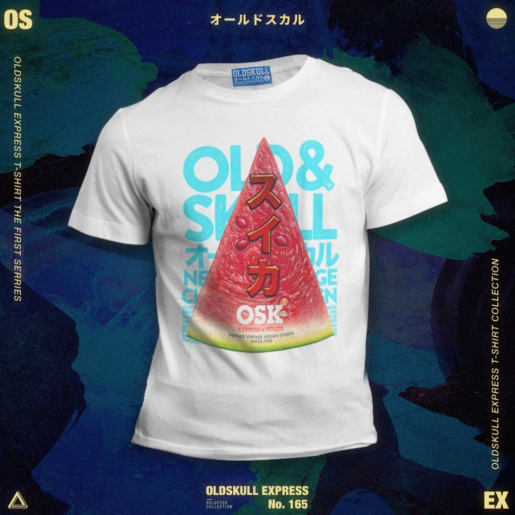 เสื้อยืด Oldskull Express OS No.165( HOT DAY, WATERMELON ) | Shopee ...