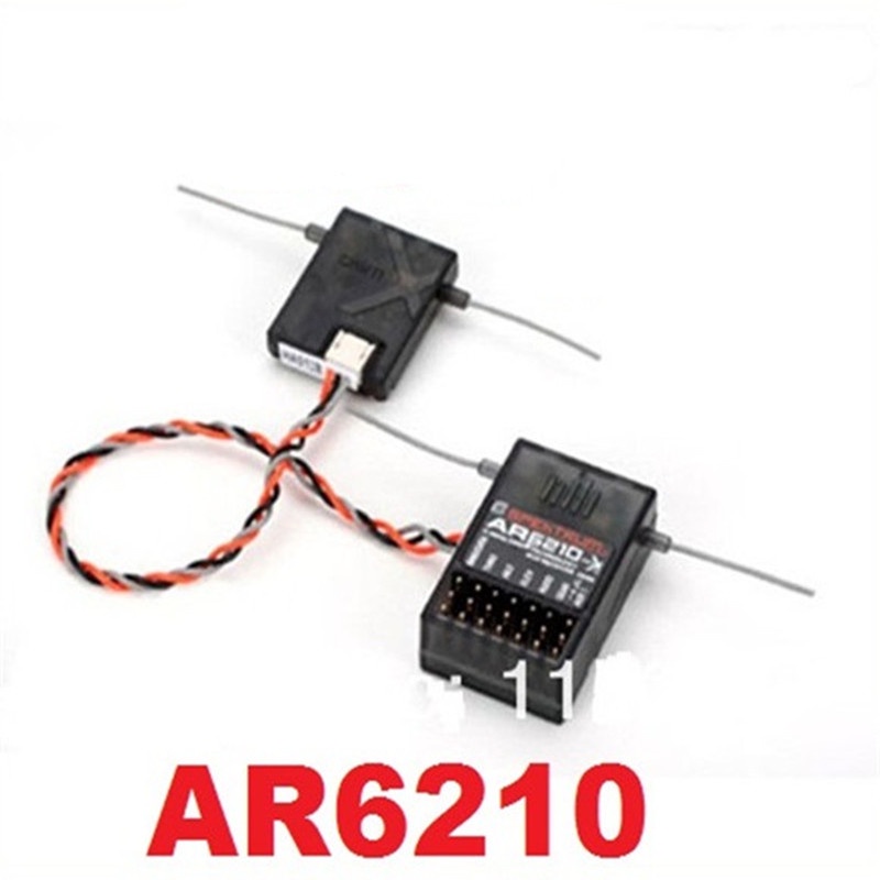 Spektrum AR6210 DSMX/DSM2 ตัวรับ 6Ch ดาวเทียม Dual Diversity DX6 DX8 ...