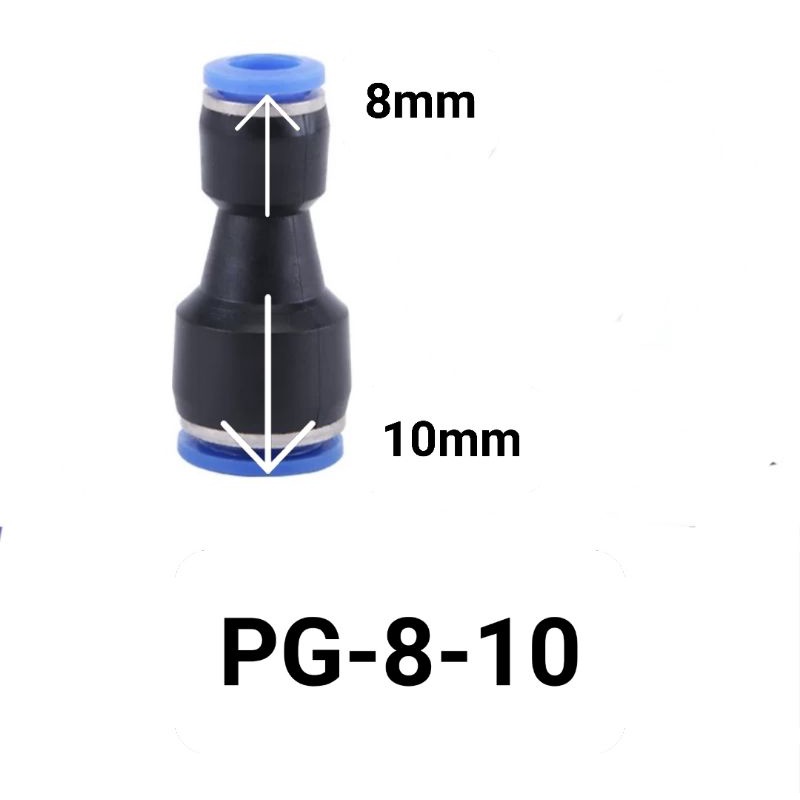 ข้อต่อลมตรง ข้อตอลม ข้อต่อPU-,PG เสียบสาย2 ข้าง | Shopee Thailand