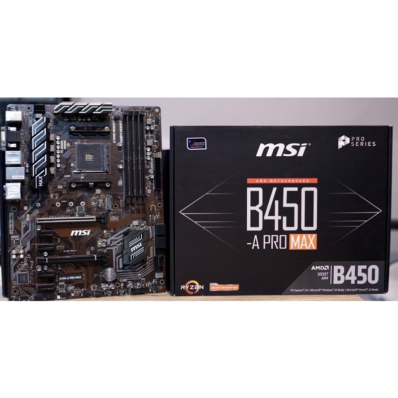 MSI B450 A PRO MAX MAINBOARD เมนบอร์ด MSI **รองรับการ์ดจอ 6 ใบ**(มือสอง ...