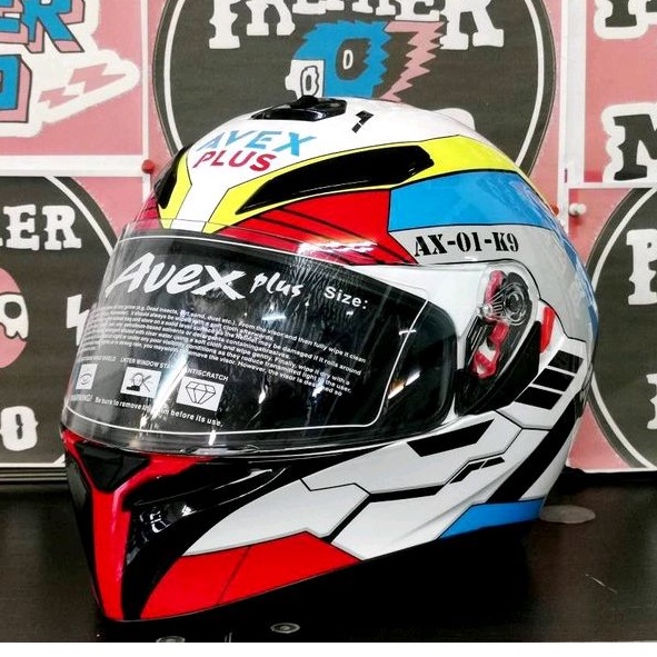 หมวกกันน็อค Avex Plus K9 AX01 ลาย อารมณ์ กันดั้ม Gundam ชิวหน้าที่มากับหมวกเป็นสีใส | Shopee ...