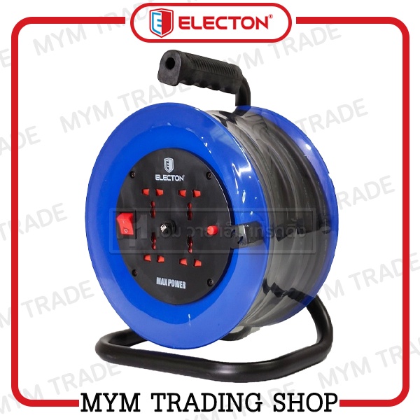 Electon ล้อเก็บสายไฟ ความยาว 20 เมตร รุ่น EH3-2252 ล้อพ่วงสายไฟ ปลั๊ก ...