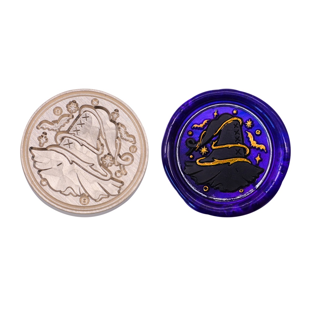 Highbest หัวซีลซองจดหมาย ทรงกลม ลายฮาโลวีน สําหรับตกแต่งสมุดภาพ DIY ...