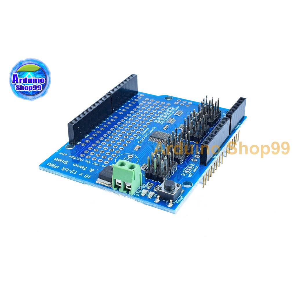 16-Channel 12-bit PWM/Servo Shield 16-way servo drive module | Shopee ...
