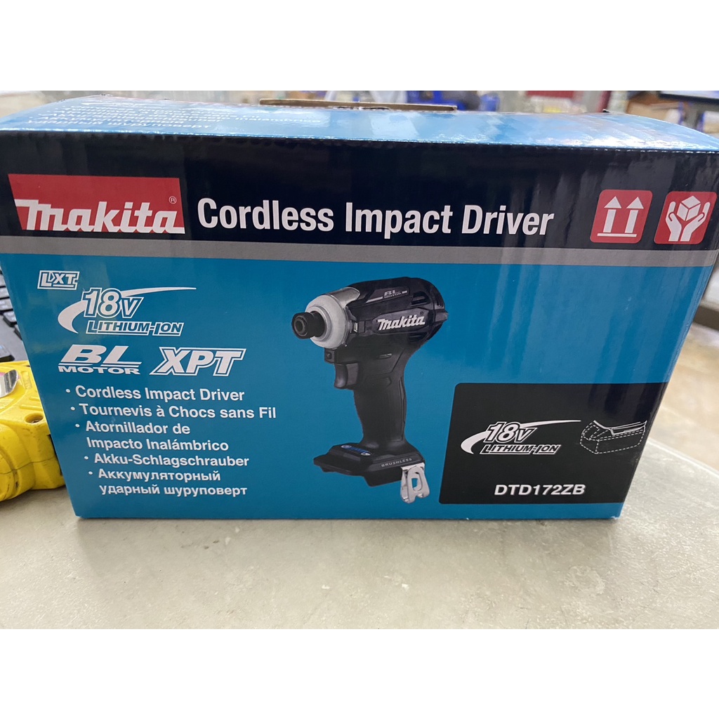 MAKITA DTD172 ไขควงอิมแพคไร้สาย 18v 180nm สีเขียว (เครื่องเปล่า)* กล่องกระดาษ ดอกไขควง+แม่เหล็ก ...