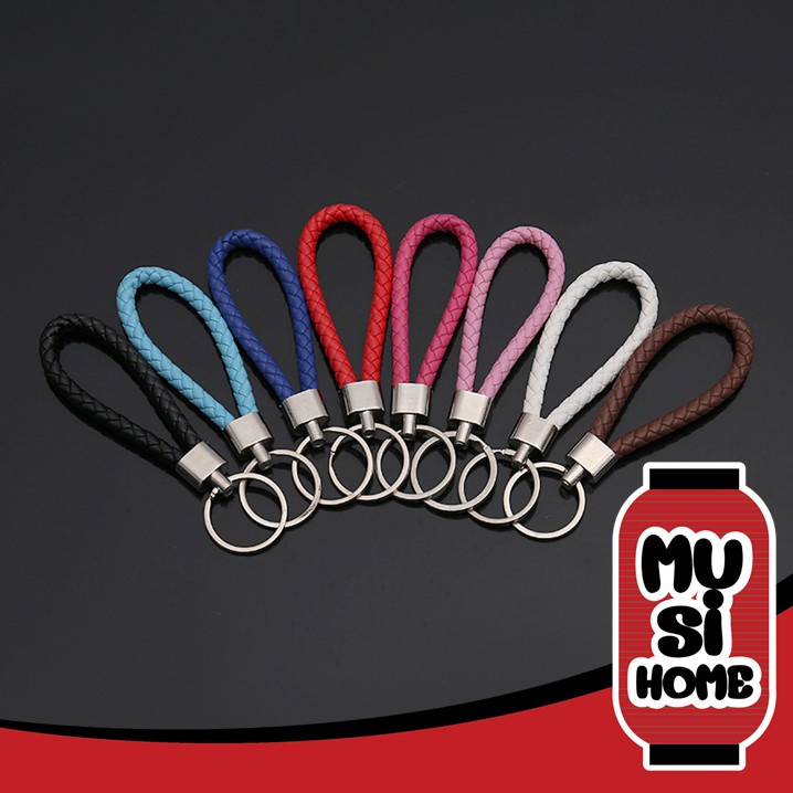 ราคาถูก MUSI.HOME C166 พวงกุญแจแฟชั่นหนังPU สายหนัง หลากหลายสีสันให้เลือกใช้ LOWM | Shopee Thailand