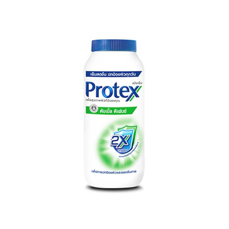 Protex แป้งเย็นโพรเทคส์สีเขียว ดับเบิ้ล ดีเฟนซ์ 280 กรัม | Shopee Thailand
