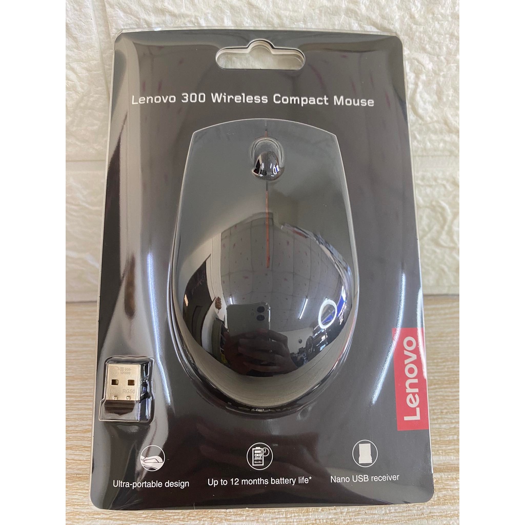 Lenovo 300(แท้) Wireless Compact Mouse ราคาถูกมีจำนวนจำกัด | Shopee ...