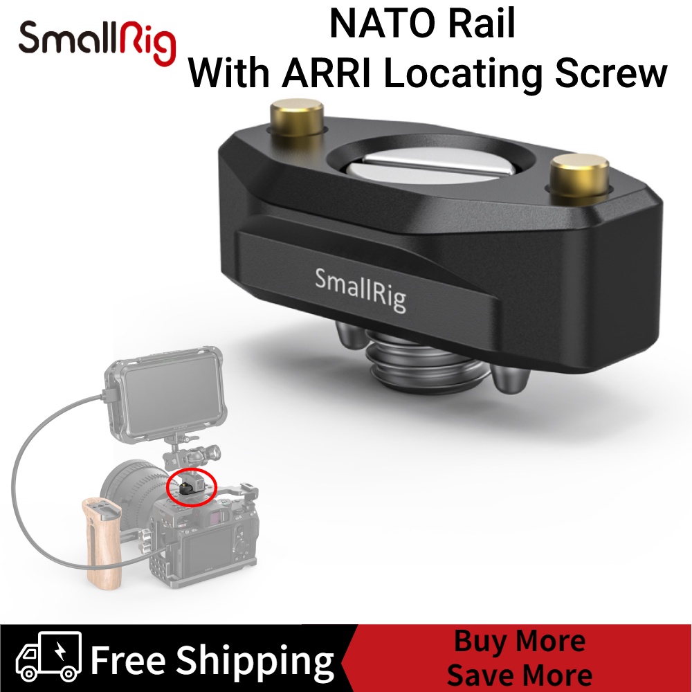 SmallRig NATO Rail with ARRI Locating Screw 35mm BUN2501B | Shopee Thailand