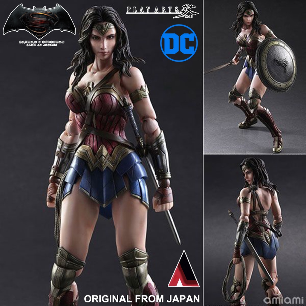 งานแท้ Square Enix Play Arts Kai DC Batman VS Superman Justice League Wonder Woman วันเดอร์ วู ...