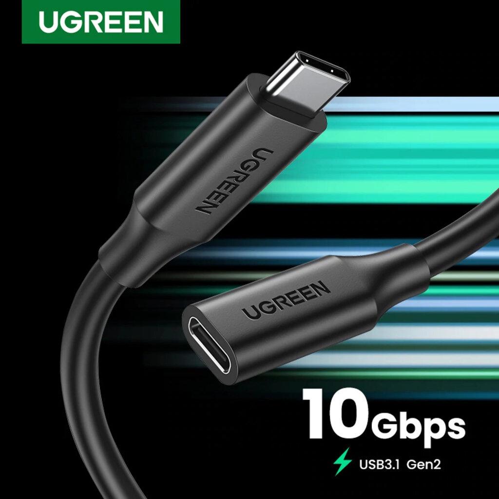 UGREEN (US353) USB-C/M TO USB-C/F GEN2 5A EXTENSION CABLE | Shopee Thailand