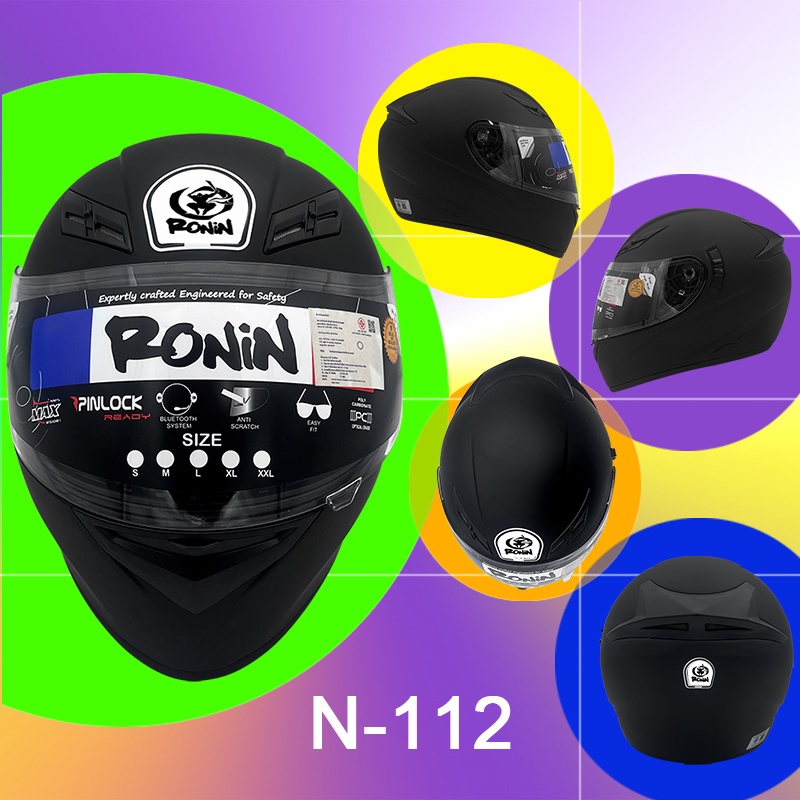 หมวกกันน็อคเต็มใบ N110-N123 หมวกกันน๊อค รถจักรยานยนต์ Helmet แว่น2ชั้น ...