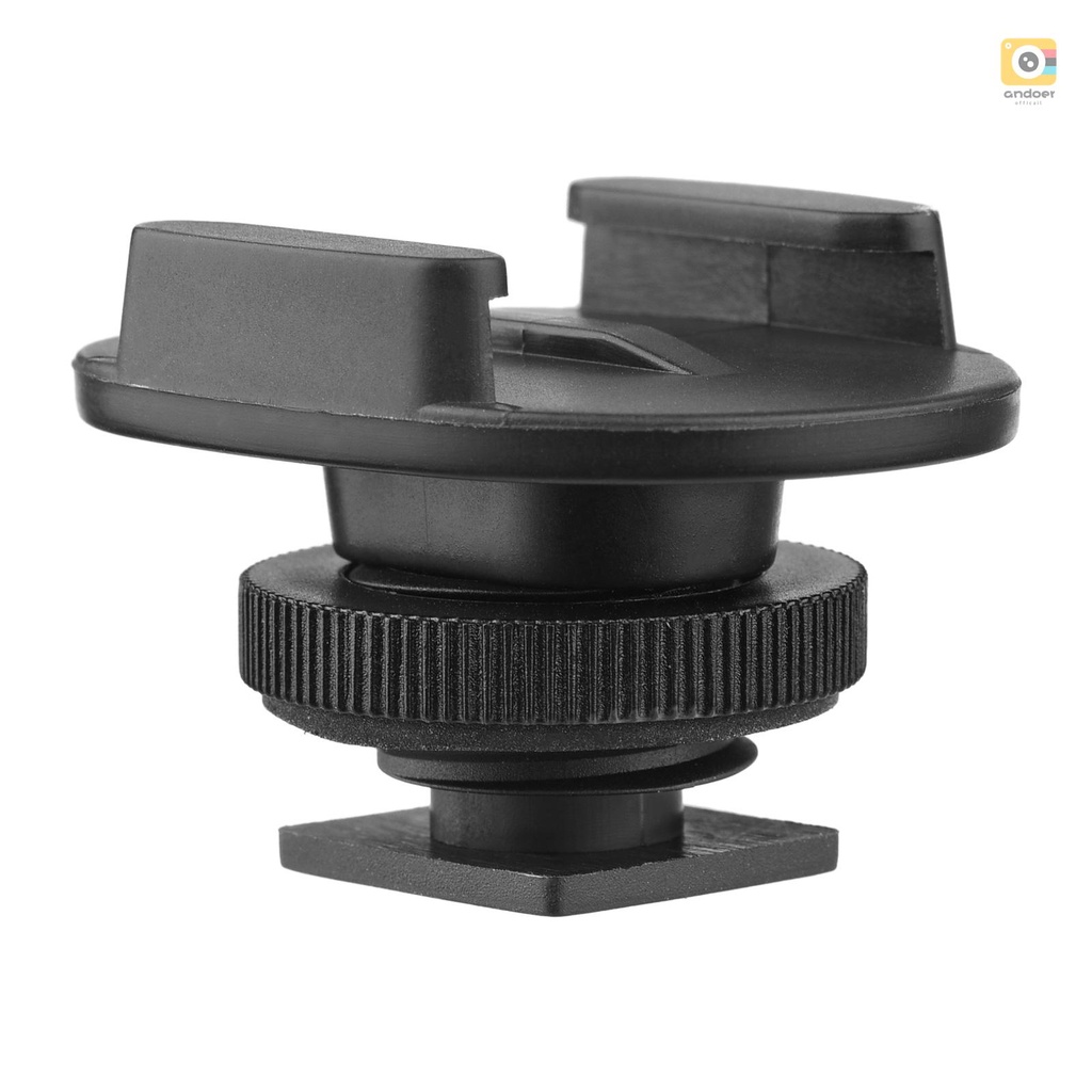 Sports Camera Cold Shoe Mount Adapter with 1/4 Inch Screw Hole ...