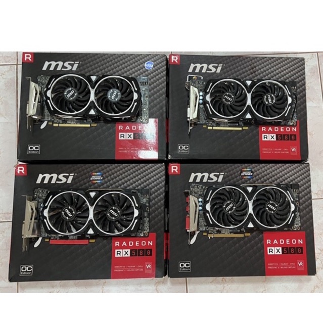 MSI RX580 Armor 8GB OC Edition มือสอง | Shopee Thailand