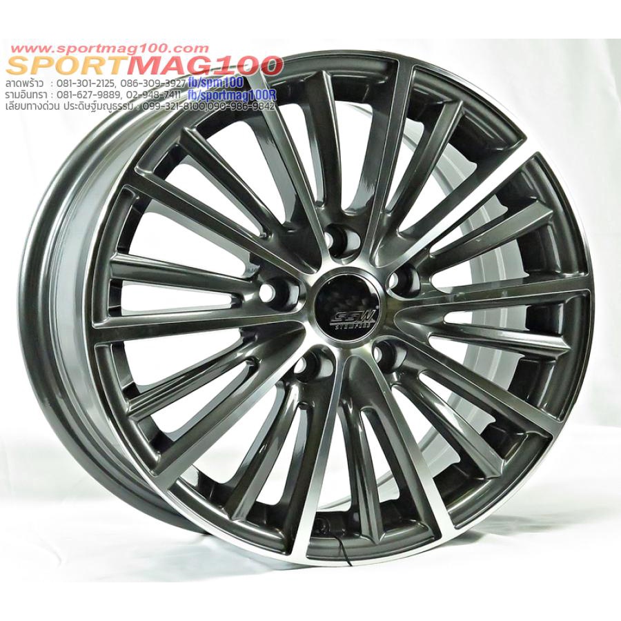 ล้อแม็กซ์ SSW S166 สีกันเมทาลิกหน้าเงา 6.5-16นื้ว 5รู114 ET45 [19896 ...