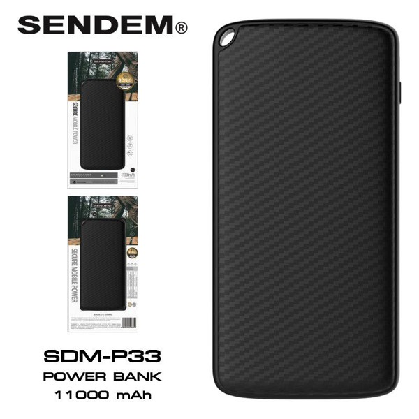 Power Bank พาวเวอร์แบงค์ แบตสำรอง sendem P33 11000 mAh **ประกันศูนย์ 1 ...