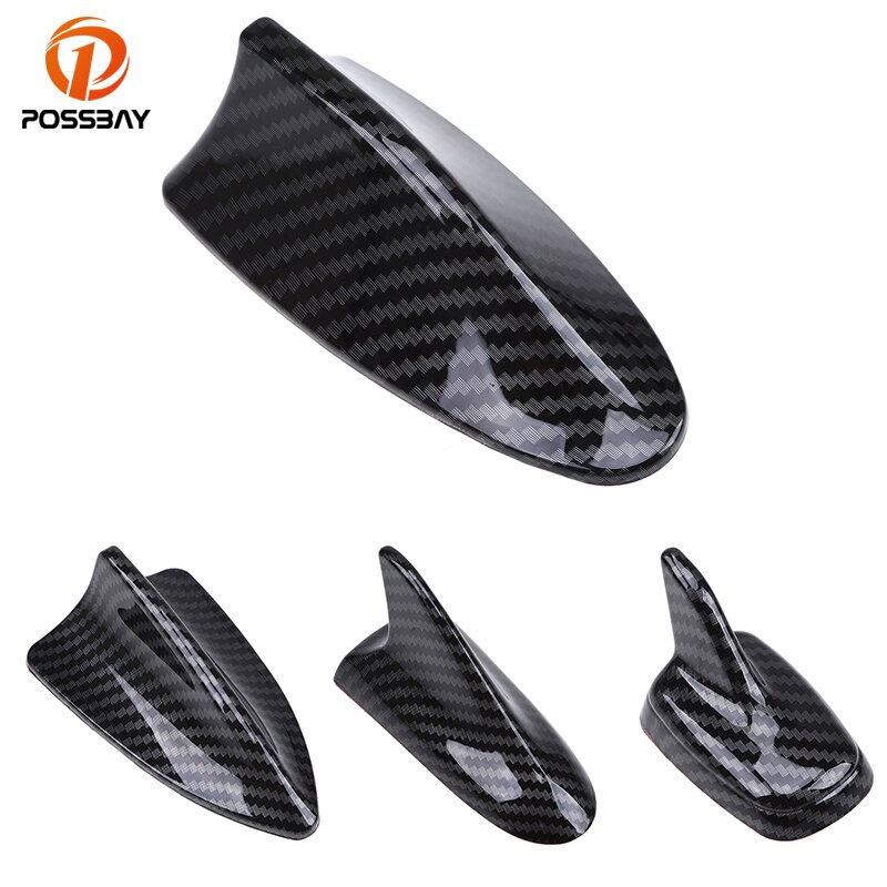 [พร้อมส่ง] เสาอากาศคาร์บอนไฟเบอร์ รูปครีบฉลาม สําหรับตกแต่งหลังคารถยนต์ ...