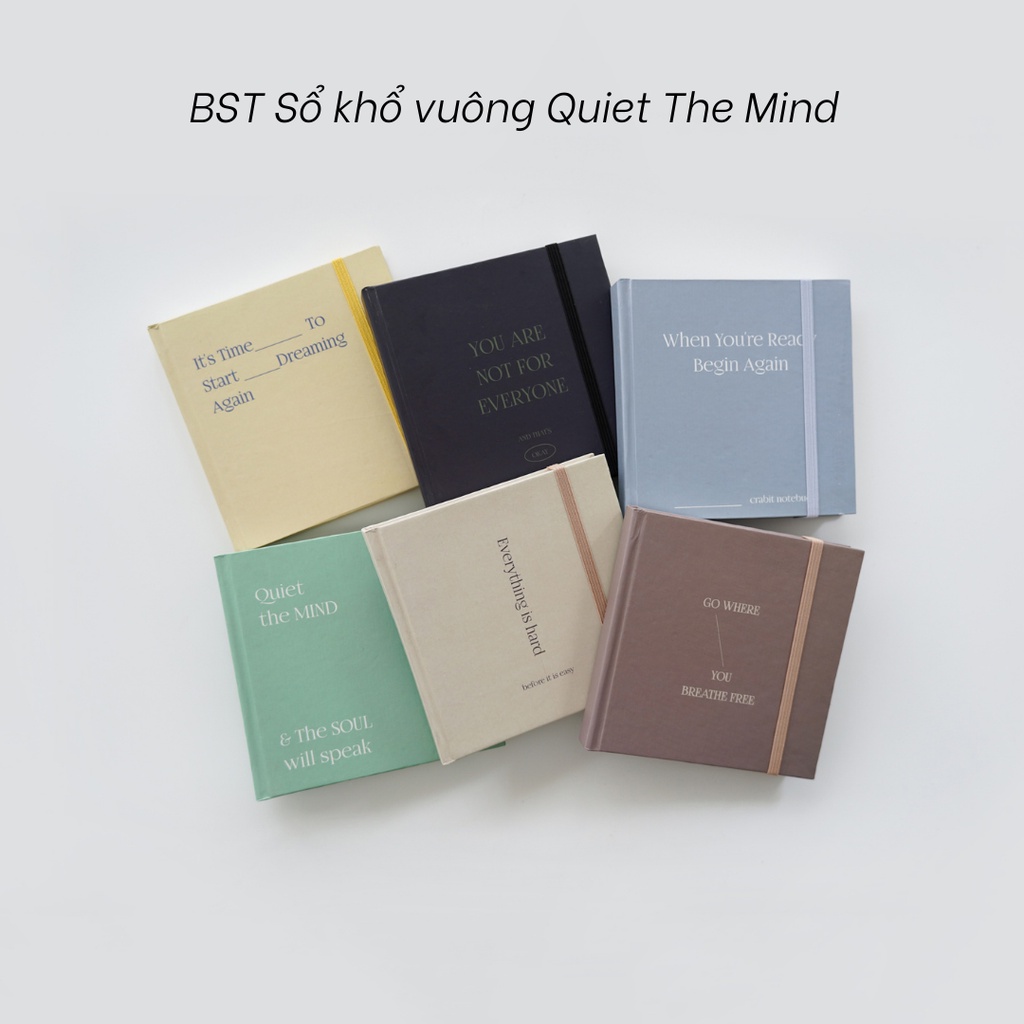 CRABIT Dot Grid Planner Square Notebook Smooth เส้นแนวนอน-Quiet The ...