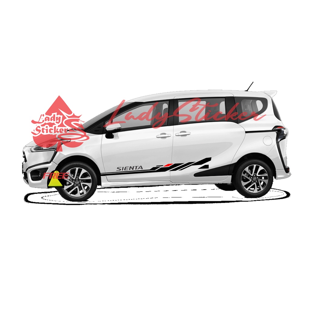 สติ๊กเกอร์ติดรถ senta รุ่นใหม่ล่าสุด สติ๊กเกอร์ตัดรถยนต์ toyota sienta ...