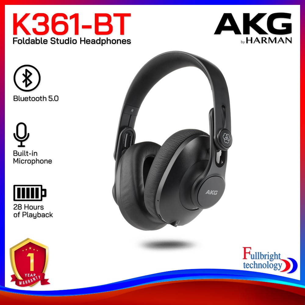 AKG K361 BT Professional Bluetooth Studio Headphones หูฟังสตูดิโอเวอร์ชั่น 5.0 ประกันศูนย์ไทย 1 ...