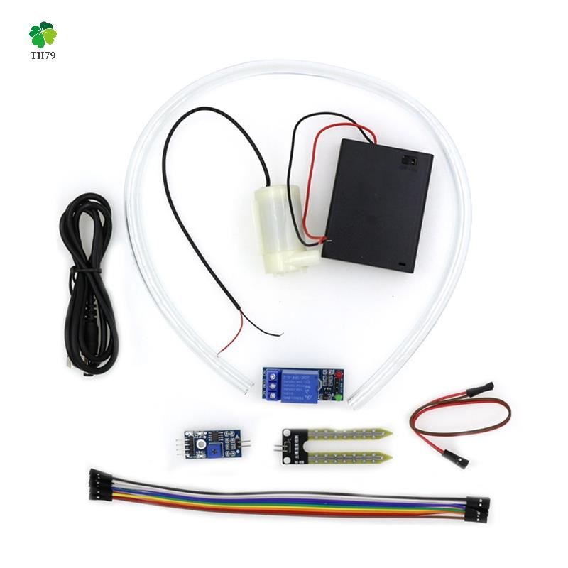 ชุดเซนเซอร์ความชื้นในดิน ระบบรดน้ําอัตโนมัติ พร้อมปั๊มน้ํา ขนาดเล็ก ...