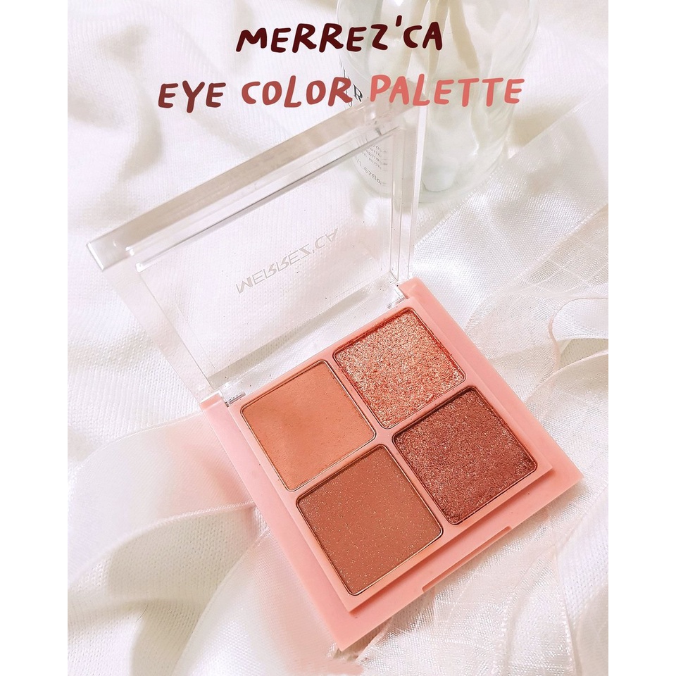 Merrezca eye color palette เมอเรสก้า ทาตา 4 ช่อง พาเลทอายแชร์โดว์ 4 เฉด ...