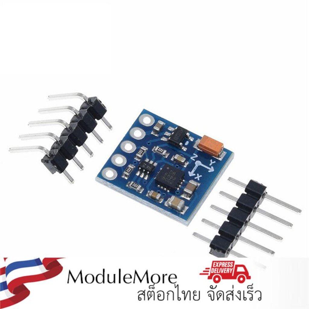 เซนเซอร์วัดสนามแม่เหล็ก วัดทิศทาง ทิศเหนือ GY-271 QMC5883L Module ...