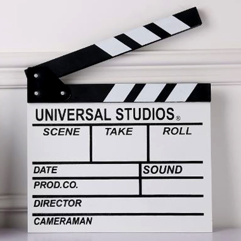 Film Slate สเลทคัทฉาก ไม้คัทซีน ไม้คัดฉาก สำหรับกองถ่าย ของแต่งบ้าน (ขนาด 30 x 27 cm.) | Shopee ...