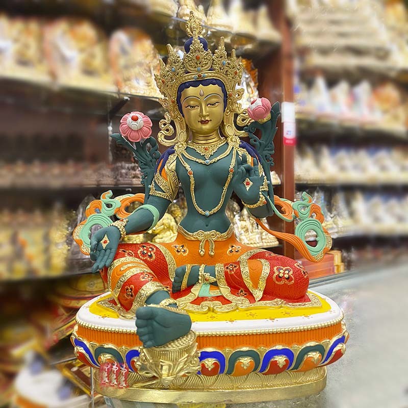 2022 high grade colored draw Good Buddha statue bless family Safety ...