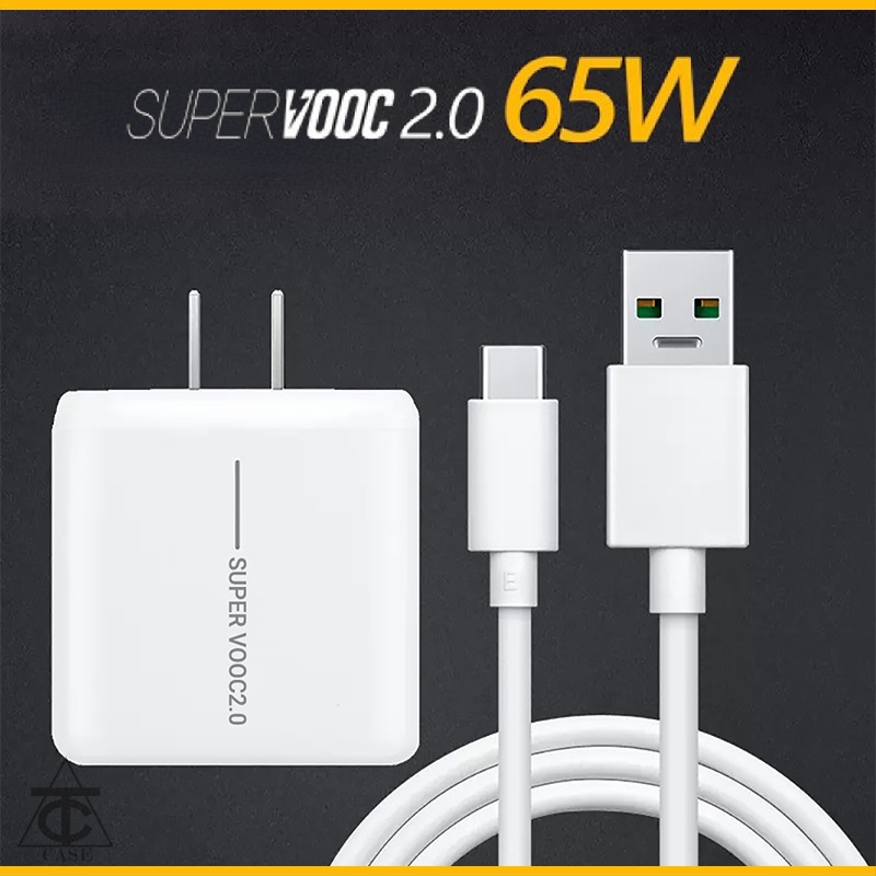 1M 1.5M 2M สายชาร์จ Type-C ชุด หัวชาร์จ 65W Super VOOC Charger รองรับ ...
