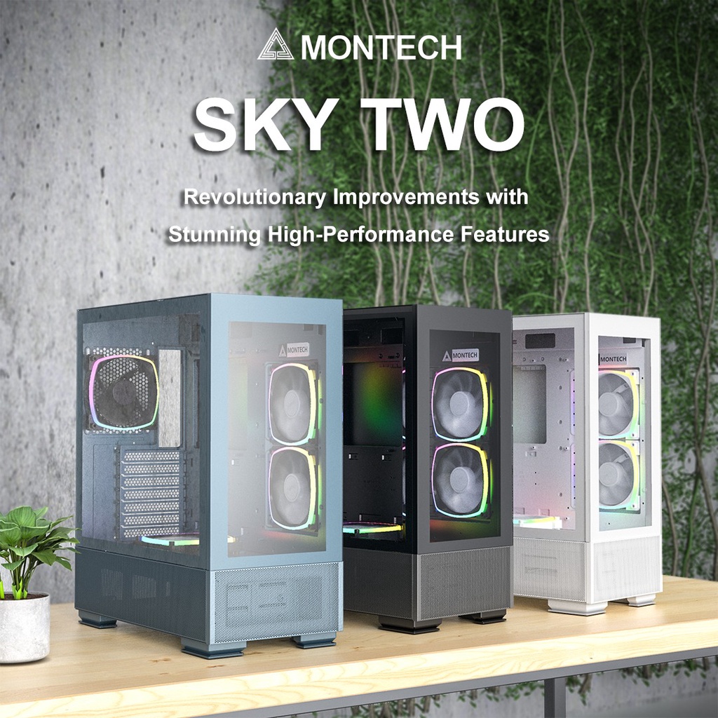 CASE (เคสเกมมิ่ง) MONTECH SKY TWO High-End Budget ATX | Shopee Thailand