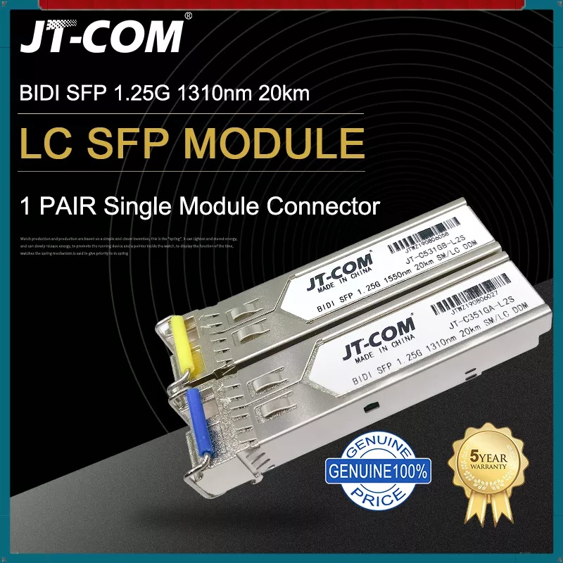 โมดูล SFP JT-COM พร้อม DDM, โมดูล SFP แบบ Single Mode Simplex LC 1g ...