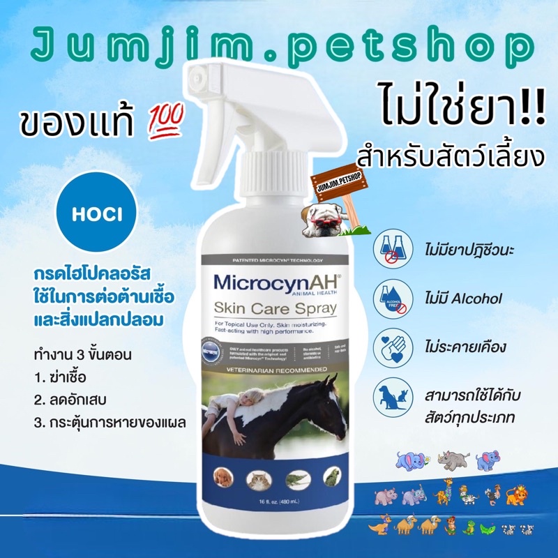 Microcyn AH Skin care spray 500ml. ช่วยบำรุงผิวและให้ความชุ่มชื้นฟื้นฟู ...