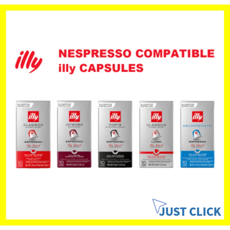 illy Nespresso Coffee Capsules 5 Flavors / CLASSICO INTENSO FORTE ...