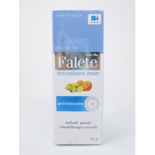 Falete Anti-melasma Cream 12 g. /VITARA AHA 10% CREAM PLUS GLUTATHIONE ...