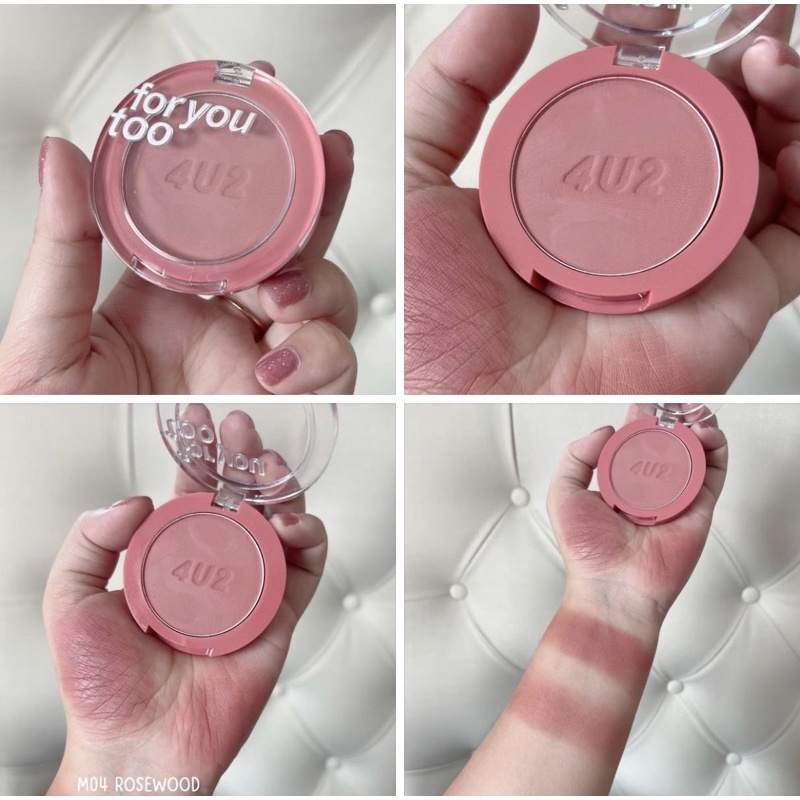 4U2 For You Too Moji Blush บลัชออนเนื้อโมจิ นุ่ม บางเบา m04 | Shopee ...