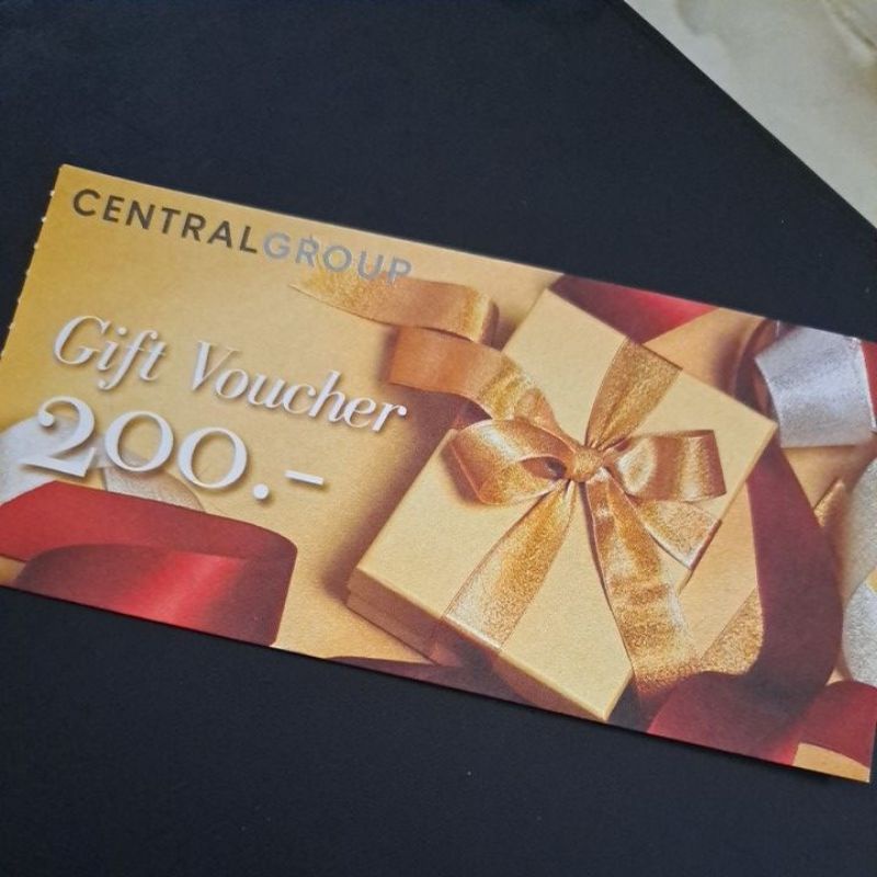 gift voucher central บัตรกำนัลเซ็นทรัล 200บาท | Shopee Thailand